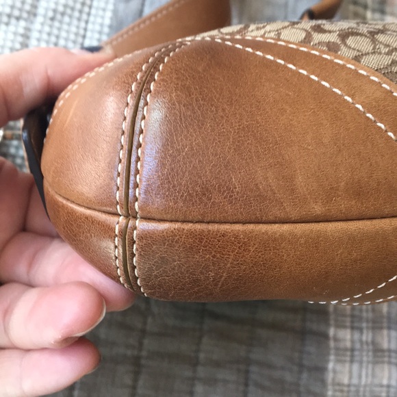 Coach | Bags | Coach Tan Signature C Shoulder Bag | Poshmark